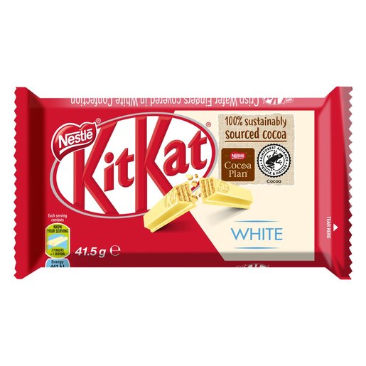 Nestle KitKat 4 Finger White Chocolate Bar 41.5g | PnP