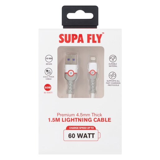 Supa Fly Premium Lighting Cable 4.5mm x 1.5m | Smart Price Specials ...