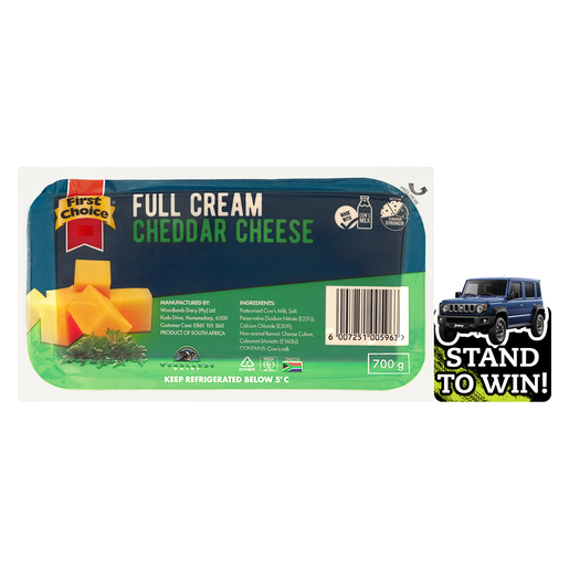 First Choice Cheddar Vacuum Pack 700g | PnP