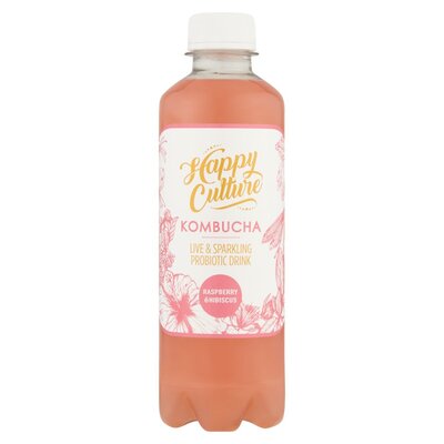 Happy Culture Raspberry & Hibiscus Kombucha 340ml | PnP