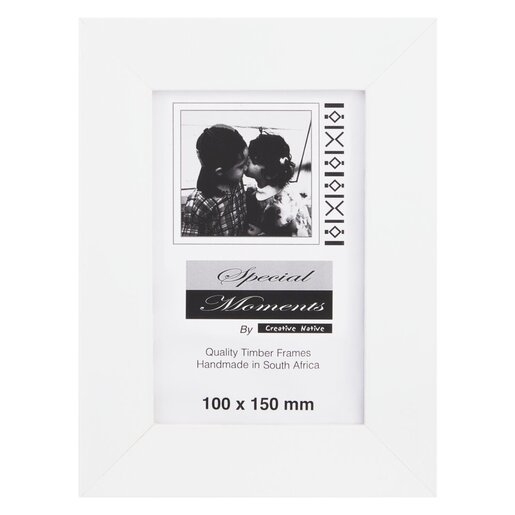 Creative Native White Photo Frame 100 x 150 | PnP