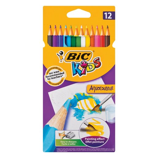 BIC Kids Aquacouleur Pencils 12 Pack | PnP