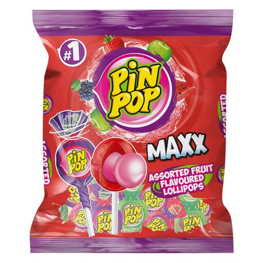 Pin Pop Lollipops Maxx Assorted 8 Pack | PnP