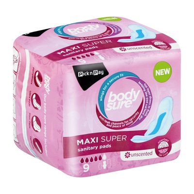 PnP Bodysure Maxi Super Pads 9 Pack | PnP