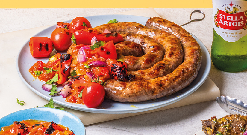 Boerie with Spiced Pepper & Tomato Relish | Recipes | PnP