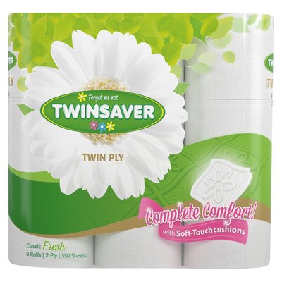 PnP 2 Ply Toilet Tissue Paper 9 Pack | PnP