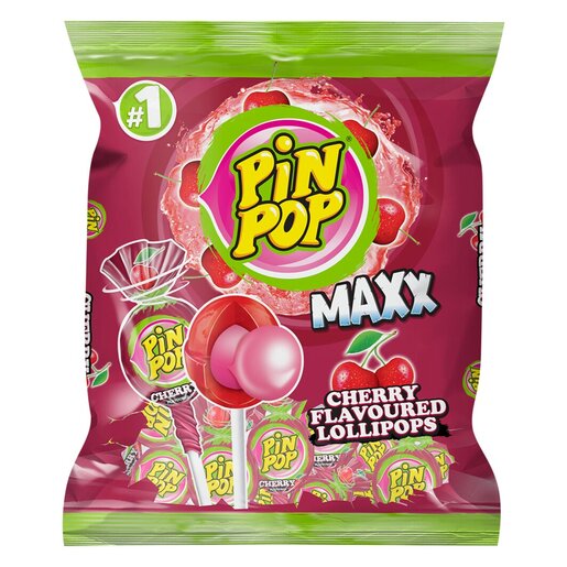 Pin Pop Lollipops Maxx Cherry 8 Pack | PnP