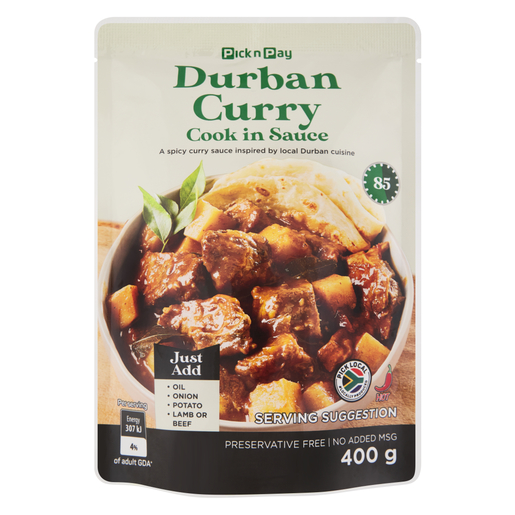 PnP Durban Curry Cook In Sauce 400g x 1120 | PnP