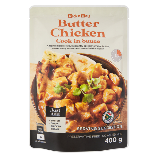 PnP Butter Chicken Curry Cook In Sauce 400g | PnP