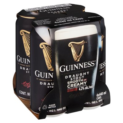Guinness Draught Can 4 x 440ml | PnP
