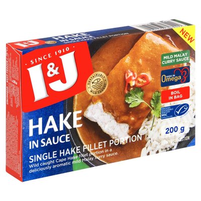 I&J Single Hake Fillet Portion 200g | PnP