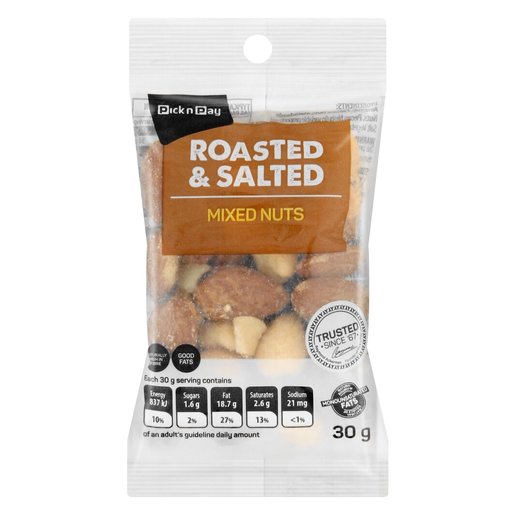 PnP Roasted Salted Mixed Tree Nuts 30g | PnP