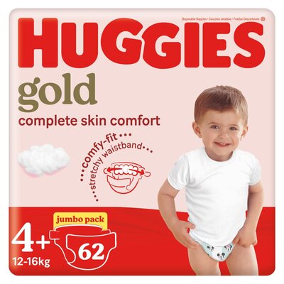 Huggies Gold Size 4+ (12-16kg) Value Pack 44 Nappies | PnP
