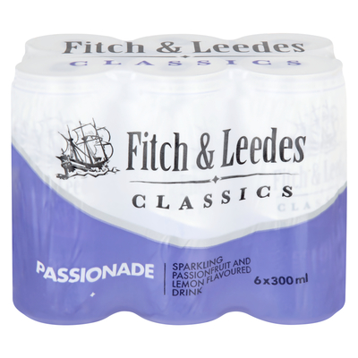 Fitch & Leedes Passionade Can 300ml x 6 | PnP