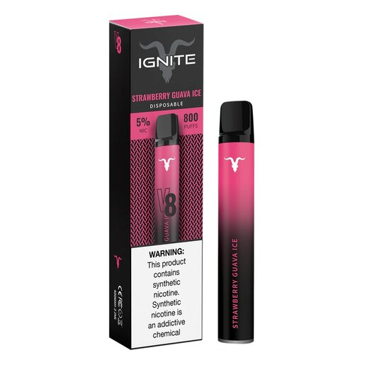Ignite V6 Vape Pen 600 Puffs Strawberry Guava Ice | PnP