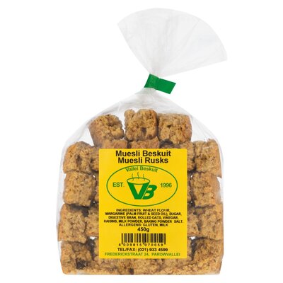 Vallei Beskuit Muesli Rusks 450g | PnP
