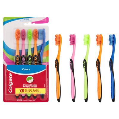 Colgate Colors Medium Family 5 Pack | PnP
