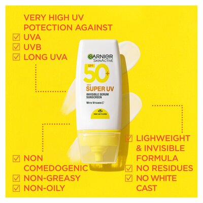 Garnier Super UV Skin Naturals Invisible Serum Sunscreen 30ml | PnP