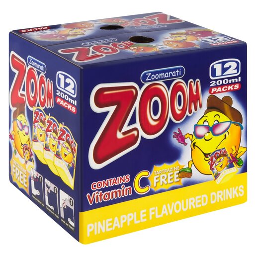 Zoom Pineapple Juice 200ml X 12 | PnP