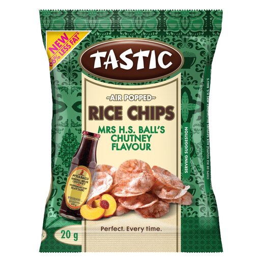Tastic Mrs H.S. Ball's Chutney Flavour Air Popped Rice Chips 20g | PnP