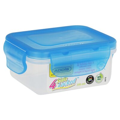 Addis 4 Side Locked Rectangle Storage Container 200ml | PnP