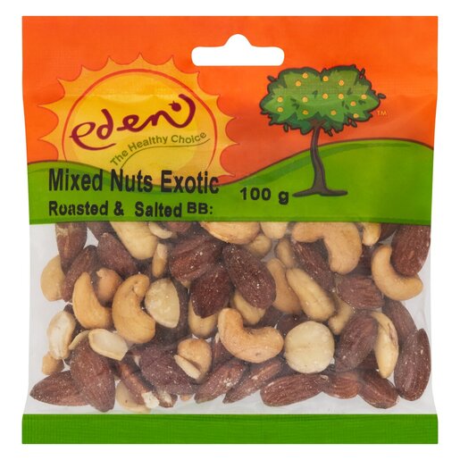 Eden Roasted & Salted Mixed Exotic Nuts 100g | PnP