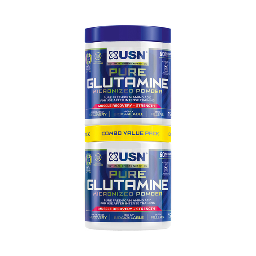 Usn Pure Glutamine Micronized Powder Unflavoured Bulk Value Pack 300g ...