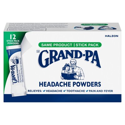 Grand-pa Headache Powder Regular Stick Pack 12s | PnP