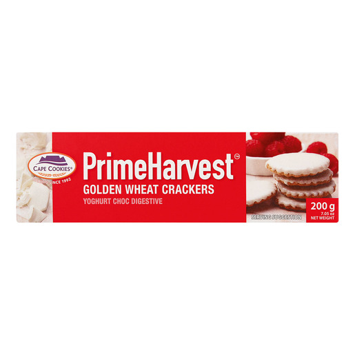 Cape Cookies Primeharvest Golden Wheat Crackers Yoghurt 200g x 12 | PnP
