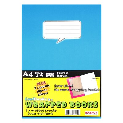 Regency Books A4 72 Page Colour & Plastic Covers | PnP