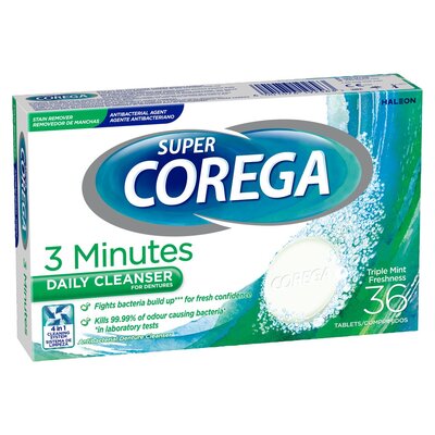Super Corega Denture Cleanser 36ea | PnP