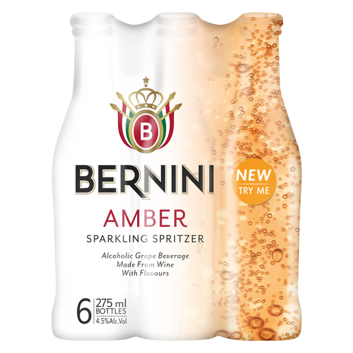 Bernini Amber NRB 6 x 275ml | PnP
