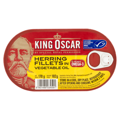 King Oscar Herring Fillets In Oil 170g | PnP