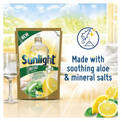 Sunlight Dish Washing Liquid Refill Natural 750ml | PnP