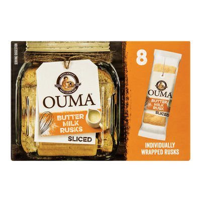 Ouma Buttermilk Single Sliced Rusks 30g x 8 | PnP
