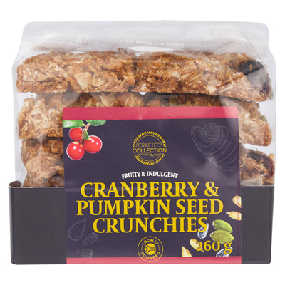 Crafted Collection Cranberry & Seed Crunchie 260g | PnP
