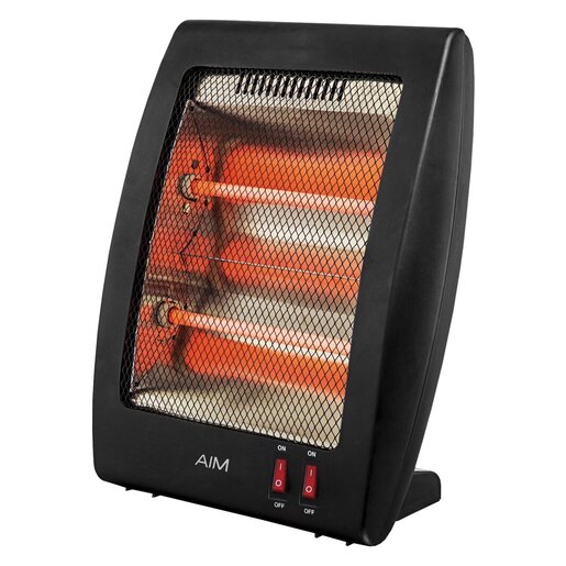 AIM 800W Electric 2 Bar Quartz Heater With Safety Overheat Protection ...
