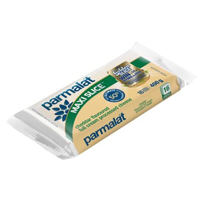 Parmalat Maxi Slice Cheddar Flavoured Full Cream Processed Cheese 400g ...