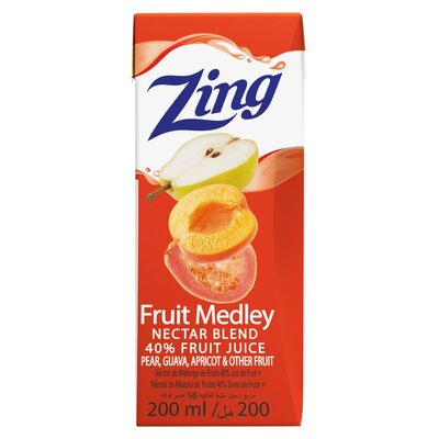 Zing Long Life Fruit Medley Fruit Nectar 200ml | PnP