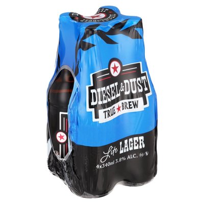 Diesel & Dust Lite Lager 4 x 340ml | PnP