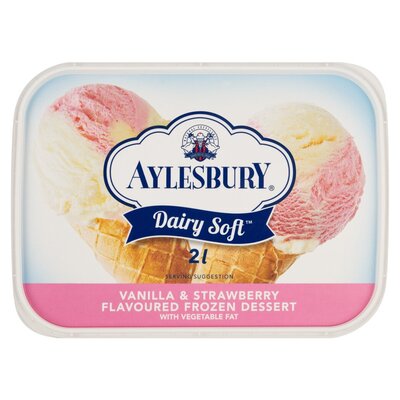 Dairy Soft Strawberry & Vanilla Ice Cream 2L | PnP