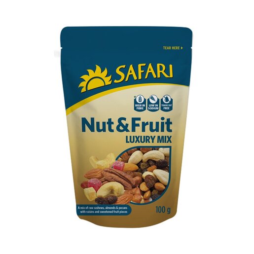 Safari Luxury Nut And Fruit Mix 100g | PnP