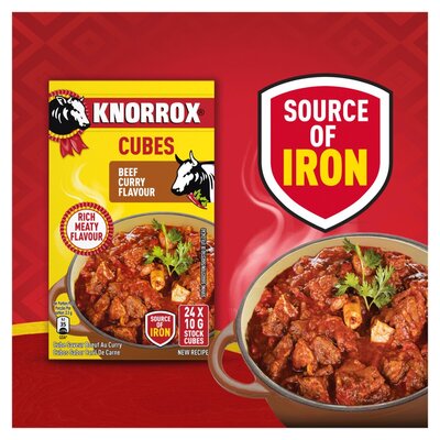 Knorrox Beef Curry Stock Cubes 24 x 10g | PnP