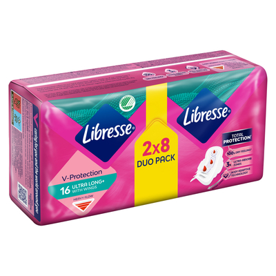 Libresse Long Ultra Pads With Wings 16 Pack | PnP
