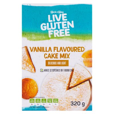 PnP Live Well Gluten Free Vanilla Flavoured Cake Mix 320g | PnP