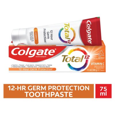 Colgate Total 12 Vitamin C Antigerm Multibenefit Toothpaste 75ml | PnP