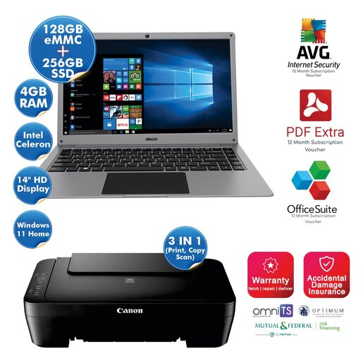 Mecer Cele Bundle 128GB eMMC + 256GB SSD | PnP