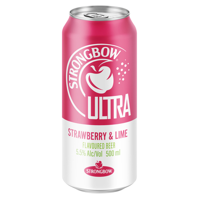 Strongbow Ultra Strawberry & Lime Flavoured Beer 500ml | PnP