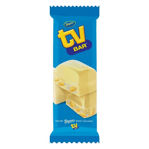 Beacon Tv Bar Slab White Chocolate Coated 80g | PnP