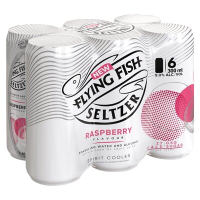 Flying Fish Seltzer Raspberry Can 6 x 300ml | PnP